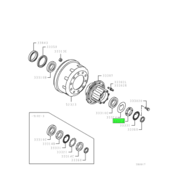 Mitsubishi FUSO® Truck Parts | Axle | Rear Axle Hub And Drum