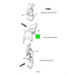 Navistar International® Truck Parts | Front Sheet Metal | Catch