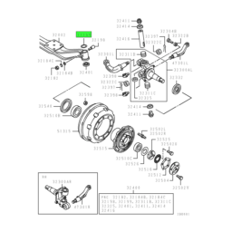 Mitsubishi FUSO® Truck Parts | Axle | Front Axle Hub And Drum