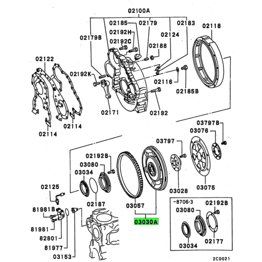 ME072248 Mitsubishi FUSO | Flywheel Assembly | Source One Parts Center