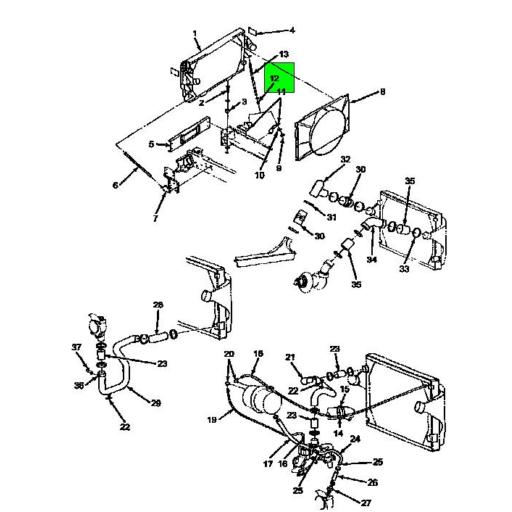 2038724C1 Navistar International | Radiator Support Bracket Bushing ...