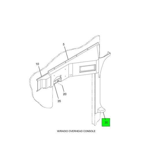 3808852C2 IC Bus | COWL FRONT DRIVERS PILLAR | Source One Parts Center