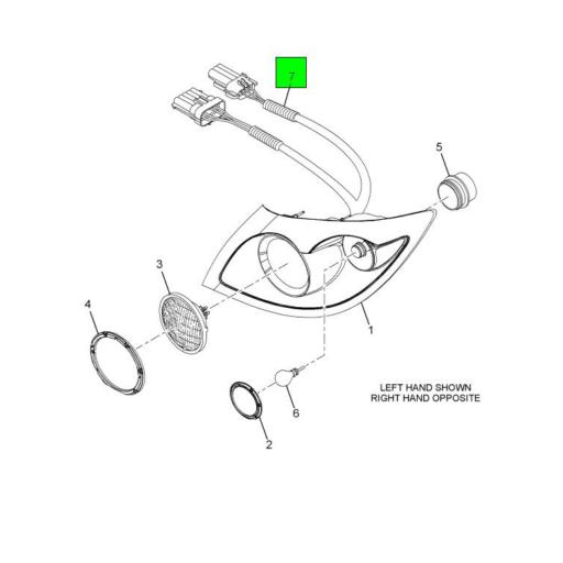 2589897C91 Navistar International | Harness Headlight Part of Headlight ...