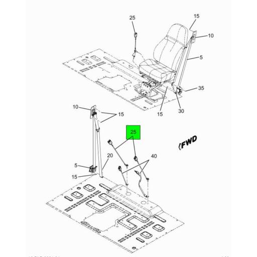 3711397C3 Navistar International | Latch Belt Buckle Static | Source ...