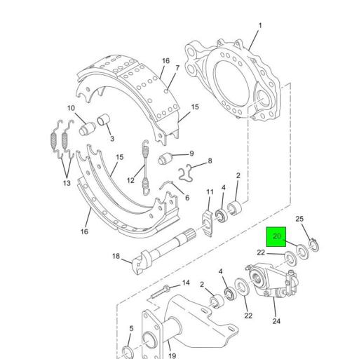 574062C1 Navistar International | Brake Camshaft Spacer Washer | Source ...