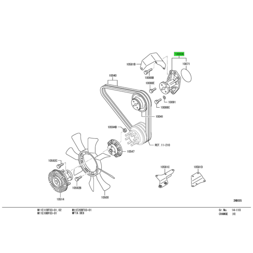 ME995424 Mitsubishi FUSO | Water Pump Assembly | Source One Parts Center