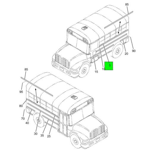 441432272 IC Bus | Rub Rail - 6 Pack | Source One Parts Center