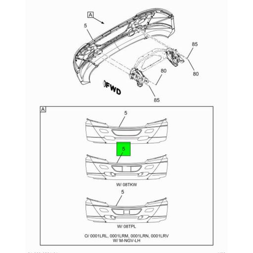 3772770C91 Navistar International | Front Bumper MIC Wingman Without ...