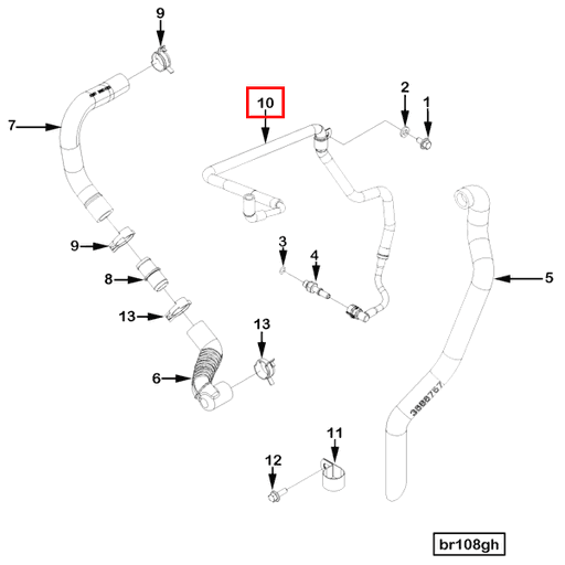 3688012 Cummins | Lubricating Oil Drain Tube | Source One Parts Center