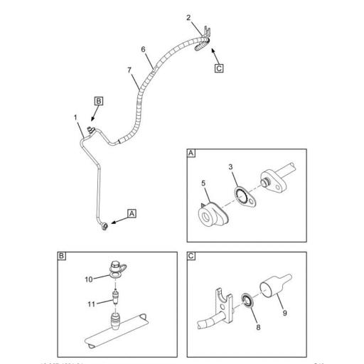 4100891C94 Navistar International | A/C Hose Assembly Condenser to ...