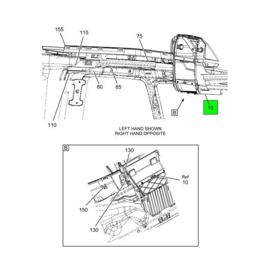 4119424C91 Navistar International | PANEL OHC CENTER BIN ASSY N ...