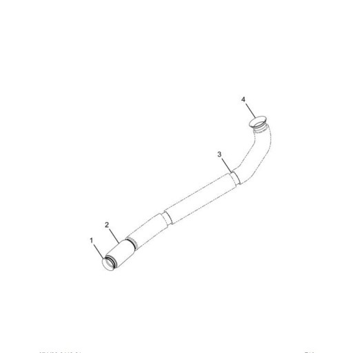 4101591C2 Navistar International | Exhaust Pipe Turbo Assembly | Source ...
