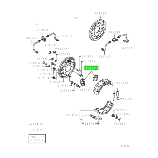 MC808345 Mitsubishi FUSO | Right Hand Front Brake Cylinder Assembly ...