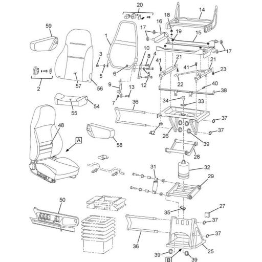3666567C91 Navistar International | Passenger High-Back Air Seat ...