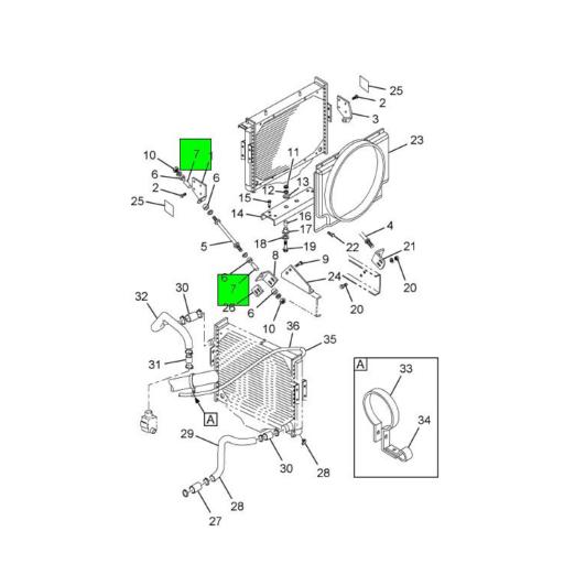 1658347C1 Navistar International | Radiator Support Bracket Bushing ...