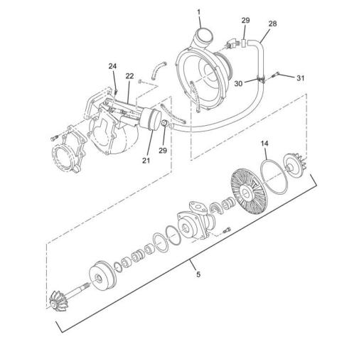 1830497C93 Navistar International | Turbocharger | Source One Parts Center