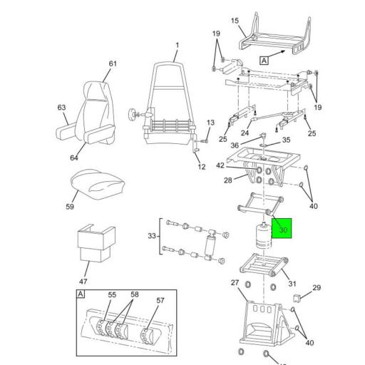 2505385C1 Navistar International | Upper Arm Assembly with Bushings ...