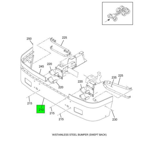 2006522C4 Navistar International | BUMPER FRONT | Source One Parts Center