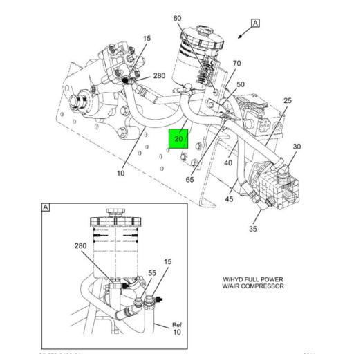 3555201C1 Navistar International | Power Steering Hose Pump to ...