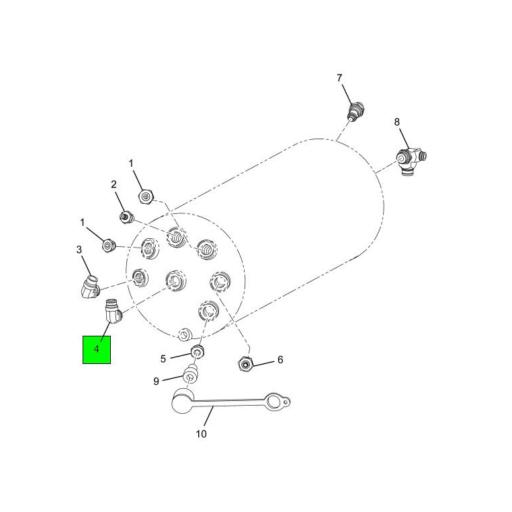 6131501C1 Navistar International | 90-Degree Elbow M22 x 5/8 in PTC ...