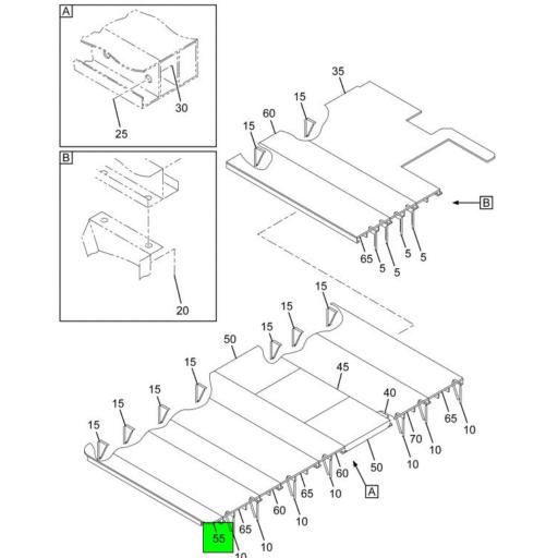 2227809C2 IC Bus | Rear Floor Section | Source One Parts Center