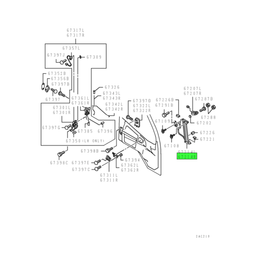 MC146253 Mitsubishi FUSO | Right Hand Front Door Window Regulator ...