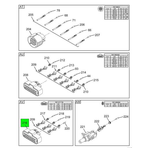3667813C1 Navistar International | 8-Way 280 Female Connector Body ...