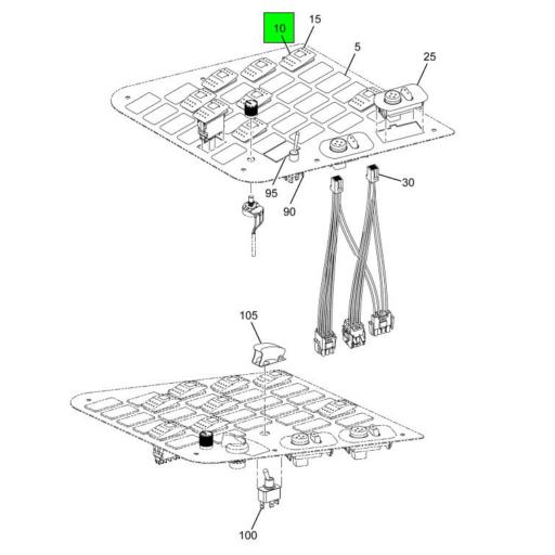 2228126C1 IC Bus | Rocker Flasher Light Actuator | Source One Parts Center