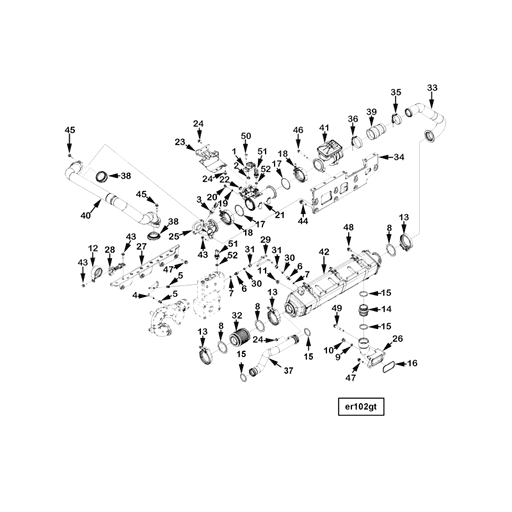 3688606 Cummins | Exhaust Gas Recirculation Cooler | Source One Parts ...