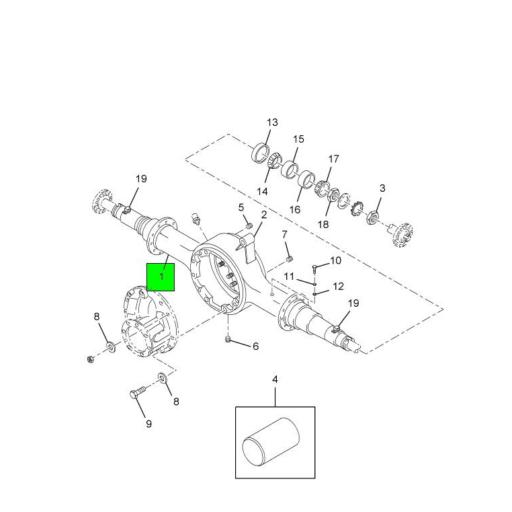 2509648C1 Navistar International | Rear Axle Housing | Source One Parts ...