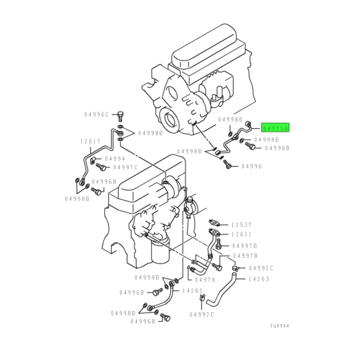 ME015121 Mitsubishi FUSO | Engine Oil Line Tube | Source One Parts Center