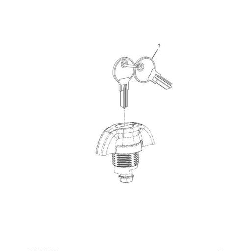 4121136C1 IC Bus | Door Latch Bus Body Vandal Lock CH545 Key | Source ...