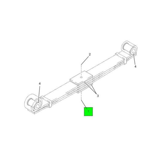 268223C1 Navistar International | Spring Center Bolt 7/16 in x 5 in UNF ...