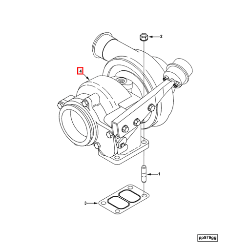 4046101 A2Z Diesel Parts | EQUIVALENT TO CUMMINS HX40W TURBO w/ AIR ...