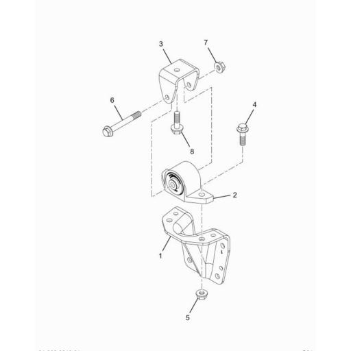 4134001C93 Navistar International | Front Cab Mount Assembly Support ...