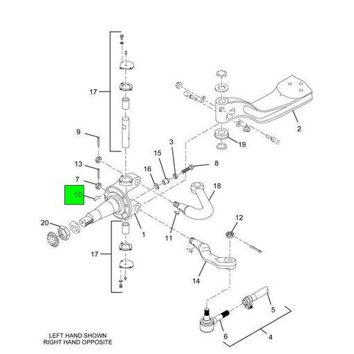 1691451C2 Navistar International | ABS Brake Sensor Knuckle Bushing ...