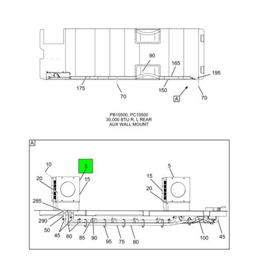 4074689C1 IC Bus | Rear Heater 80000 BTU Wall-Mount | Source One Parts ...