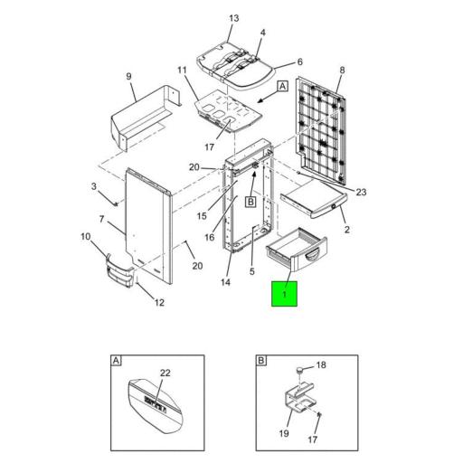 3803040C93 Navistar International | Small Box Console Dresser Cabinet ...