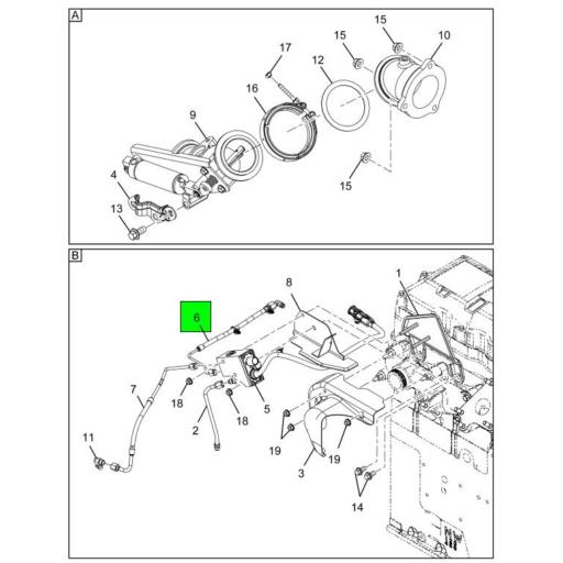 1891478C1 Navistar International | Exhaust Brake Valve Hose | Source ...