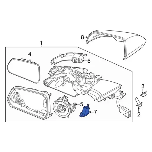FR3Z13B374E Ford | Courtesy Light Housing And Lens - Right Back ...