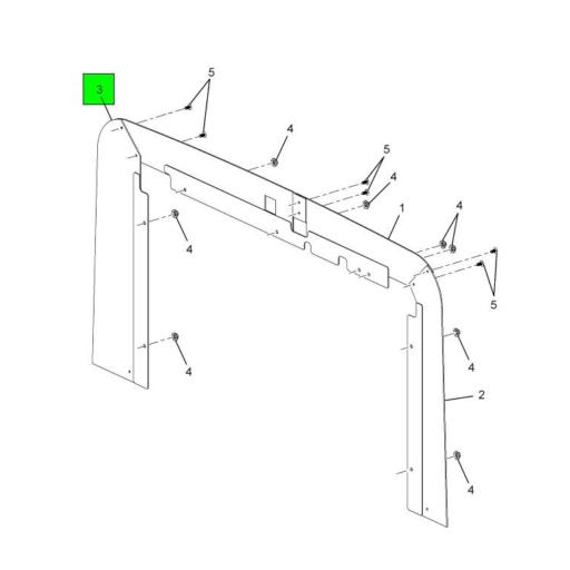 2508713C91 Navistar International | Recirculation Shield Seal Left-Hand ...