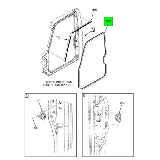 3508972C5 Navistar International | Front Door Seal | Source One Parts ...