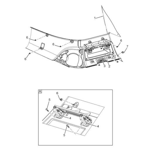 3804214C92 Navistar International | Overhead Console Panel Right Hand ...