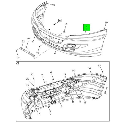 3804955C97 Navistar International | Front Bumper Assembly Painted Left ...