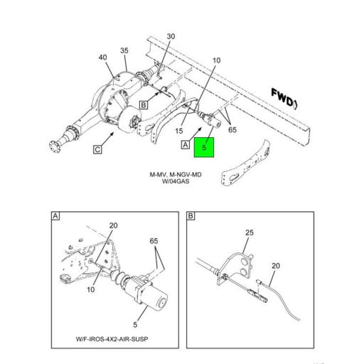 3570155C92 Navistar International | Air Parking Brake Cylinder With ...