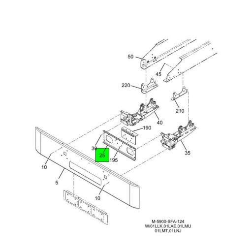 3861284C1 Navistar International | Hood Mounting Crossmember | Source ...
