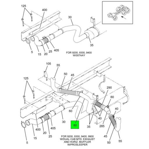 3593716C1 Navistar International | Exhaust Y-Pipe 6 in Inlet 2 x 4 in ...