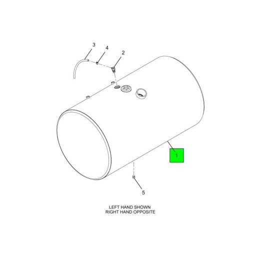 4183572C1S Navistar International | Fuel Tank 26 in 100 gal N/P Sender ...