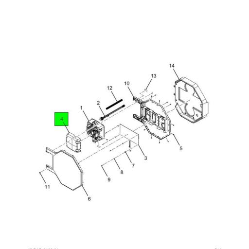 2519825C1 Navistar International | Molded Electrical Motor Cover ...