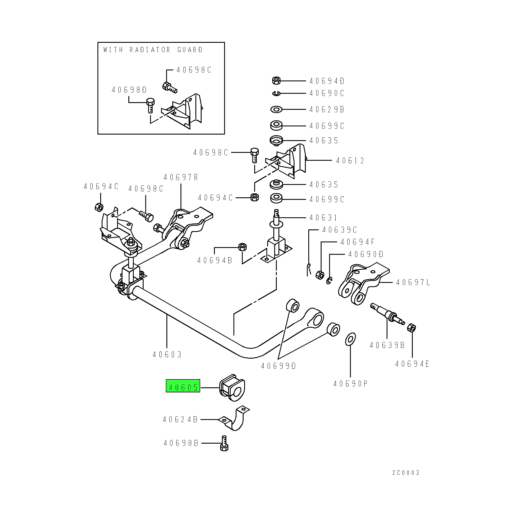 MC093019 Mitsubishi FUSO | Suspension Stabilizer Bushing | Source One ...